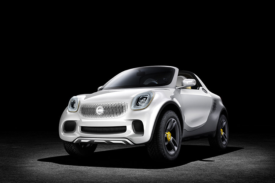 smart for-us concept electric pickup truck