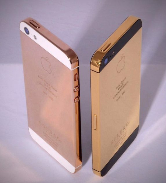 Gold and Rose Gold iPhone 5