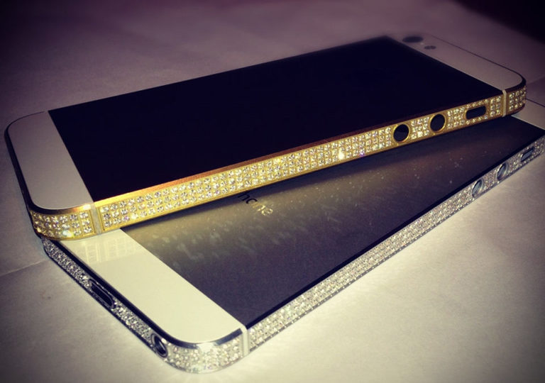 Diamond & Gold iPhone 5 by Amosu
