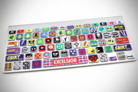 Comic Keyboard Stickers for MacBook