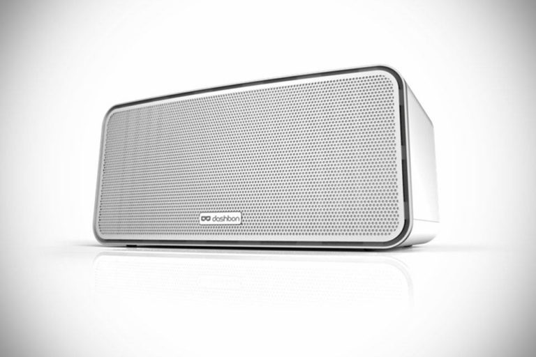 This Handsome Bluetooth Speaker Has a HD LED Projector Built into it