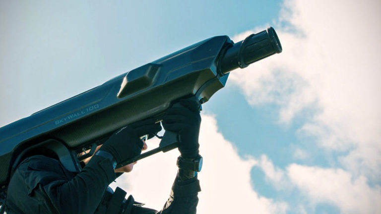 Advanced Bazooka-like Weapon Fires A Net To Take Down Errand Drones