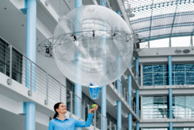 Free Motion Handling Autonomous Flying Gripper Ball - The Future Is Here