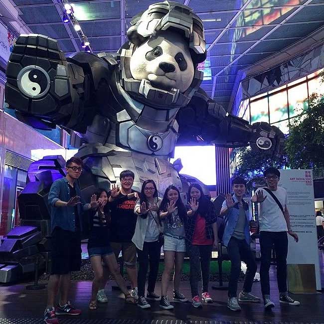 Iron Panda Is When A Panda Wears An Iron Man Exoskeleton Suit