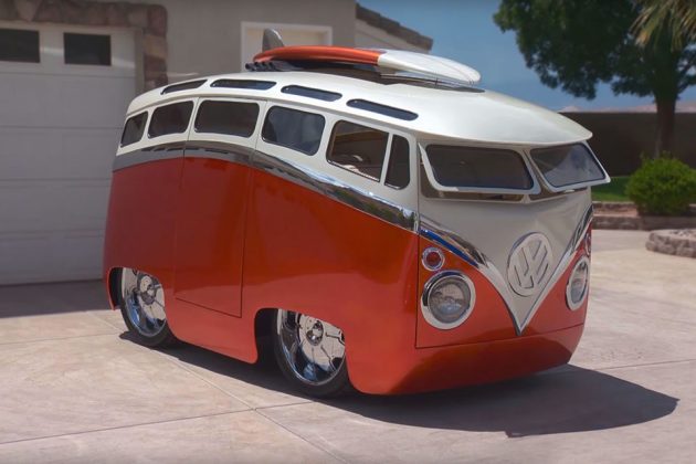 Guy Turned Classic Volkswagen Bus Into A Driveable Cartoon Bus