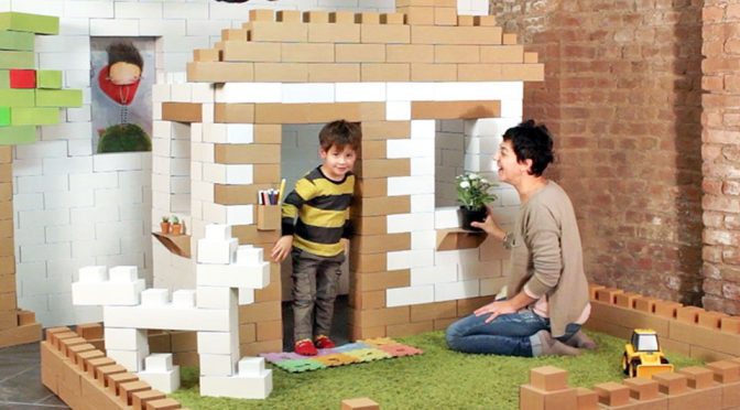 Giant Cardboard Bricks Bump Up The Fun Of Building By Giant Proportion ...