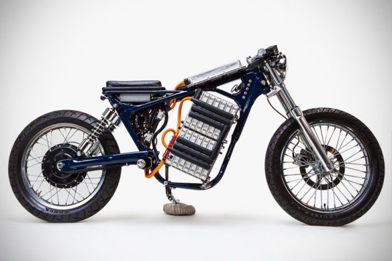 Leafy Savage Electric Motorcycle Is Juiced By Nissan Leaf's Batteries