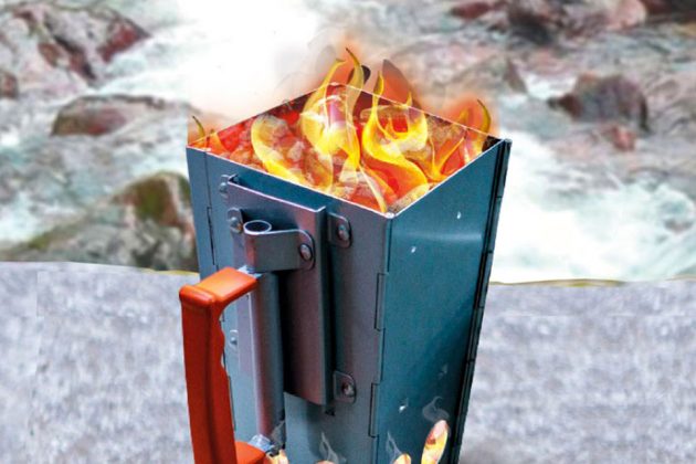 CampMaid Charcoal Chimney Heats Up Super Quick And It Is Super Portable