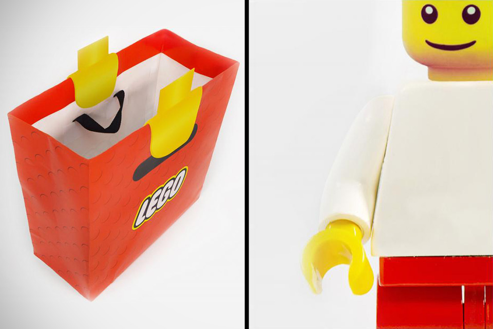 This Concept LEGO Shopping Bag Will Turn Your Hand Into A LEGO Hand