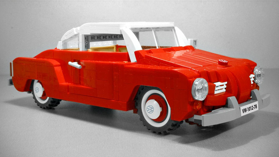 This Custom LEGO VW Karmann Ghia Has Removable Radio Just Like The ...