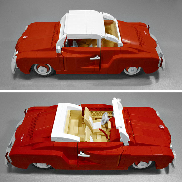 This Custom LEGO VW Karmann Ghia Has Removable Radio Just Like The ...