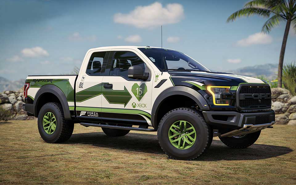 Forza 2017 Ford F-150 Raptor Gets Custom Livery To Mark Xbox 15 Years