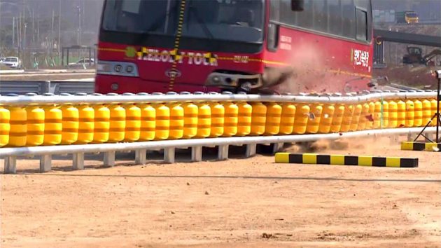 Brilliant Shock Absorbing Road Barrier Aims To Reduce Road Fatality