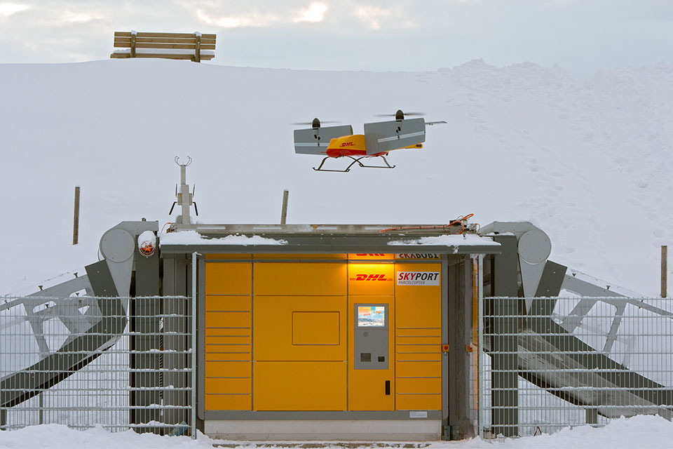 DHL’s Third Parcelcopter Is Tilt-rotor, Docks At Special Packstations