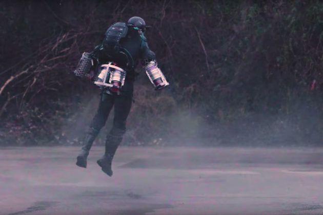 Man Took "Flight" Like Iron Man With Tiny Jet Engines Strapped To Him