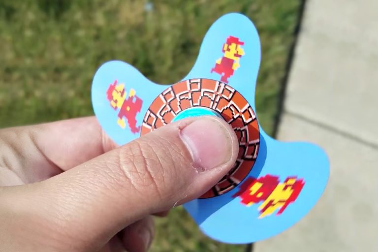 A Custom Fidget Spinner That Makes Mario Runs Is As Cool As It Sounds