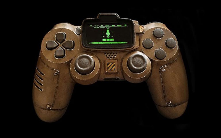 This Custom Fallout DualShock 4 Controller Has A Flipping Pip-Boy