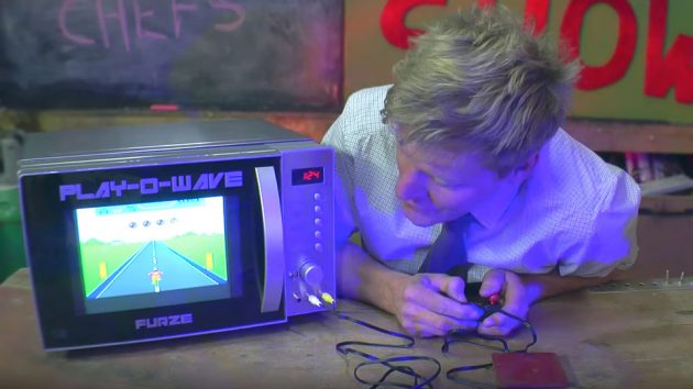 Look! Here's A Fully Functional Microwave That Plays Games Too