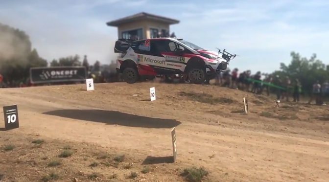 Rally Car Catching Some Air Nearly Took Out A Drone In Its Path - SHOUTS
