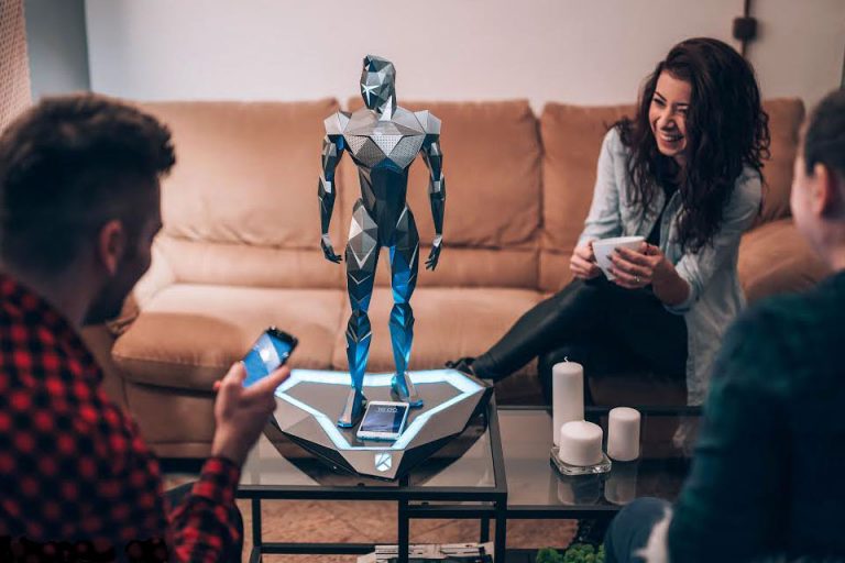 You Will Want This Polygonal Humanoid Speaker Out In Plain Sight