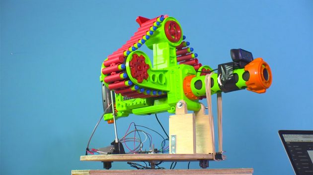 This Face Recognition NERF Blaster Identifies Target Before Shooting