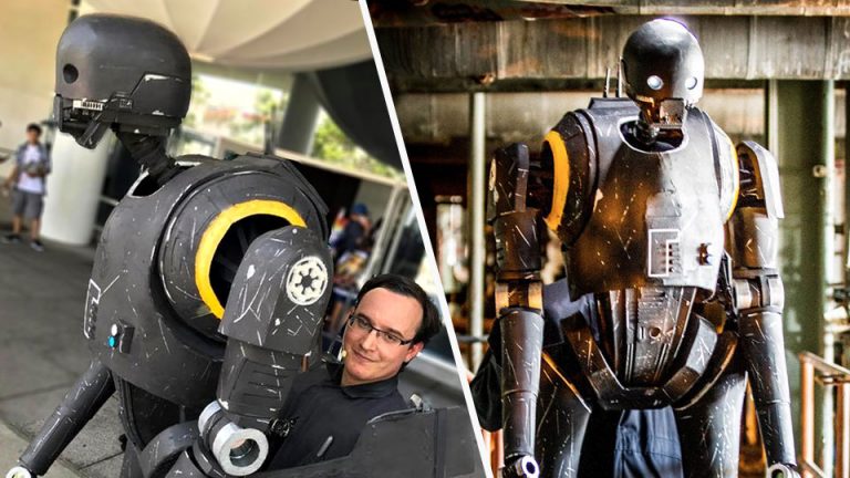 This Awesome K-2SO Cosplay Has An iPad On Its Back For Video Feed