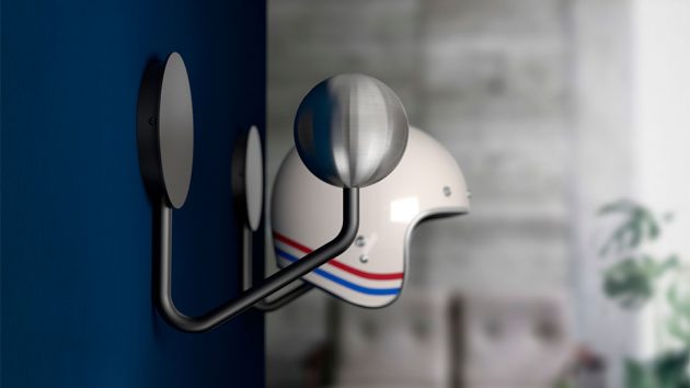 Halley Is The Most Stylish Bike Helmet Rack With Or Without Helmet Over ...