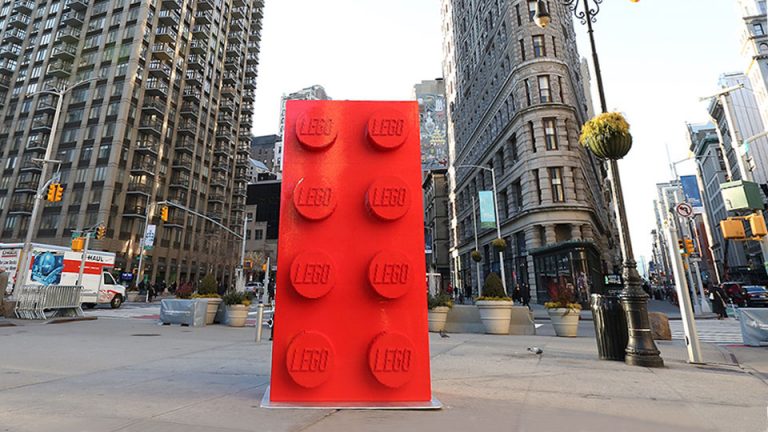 LEGO Marked 60 Years with 10-foot Tall LEGO Brick Made Up Of 133,000 ...