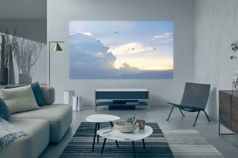 Sony’s Newest 4K Ultra Short Throw Projector Has Legs That Are Speakers
