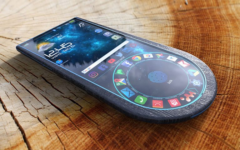 This Bold Circular Bottom Wood Smartphone Is What Phone Should Be