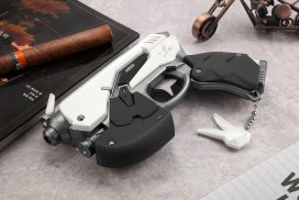 This Overwatch D.Va White Rabbit Prop Gun Is Also Power Bank Incognito