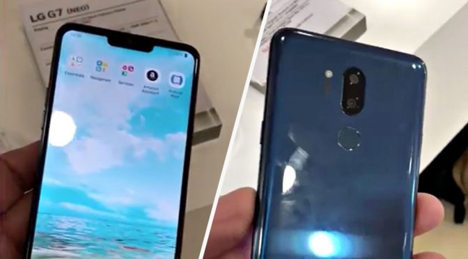 Oh, Look, LG’s Into The Notch Too As Shown By This Purported LG G7 ...