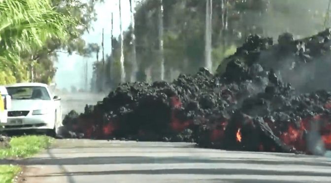 Witness A Ford Mustang Being Swallowed By Molten Lava In Hawaii - SHOUTS