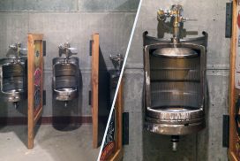 Urinal That Looks Like A Beer Keg Is A Must-Have For Any Man Cave!