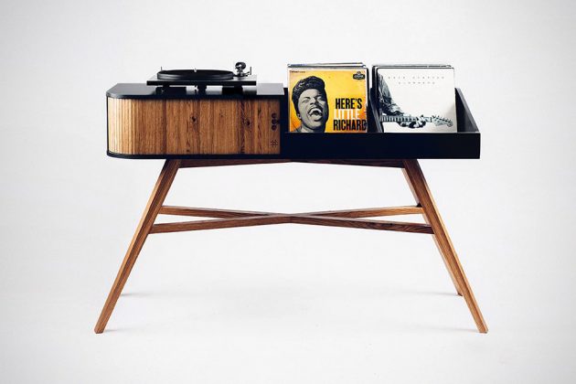 This Made-For-Turntable Table Is High On Mid-century Vibe!