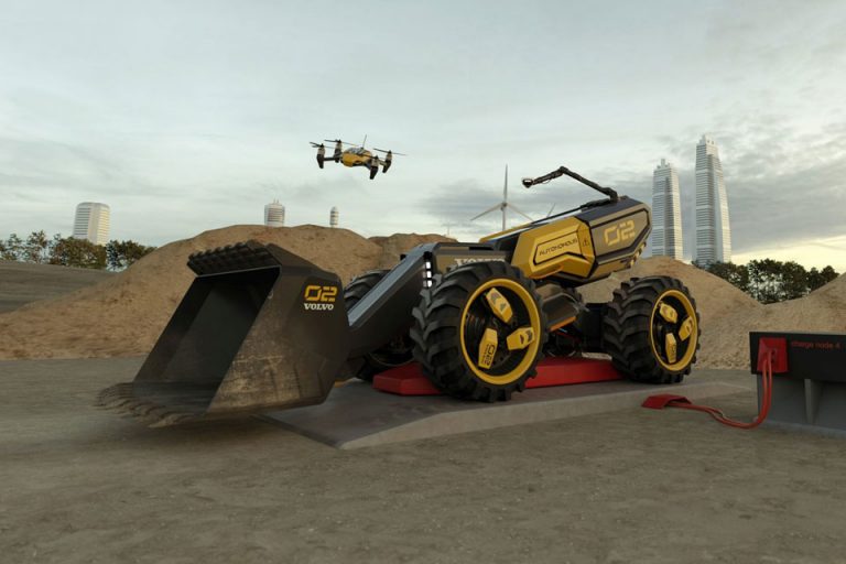 Volvo CE And LEGO Creates Concept Wheel Loader That Has A Drone