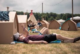 Cardboard Camping Tent Solves The Problem Of Plastic Tents At Festivals