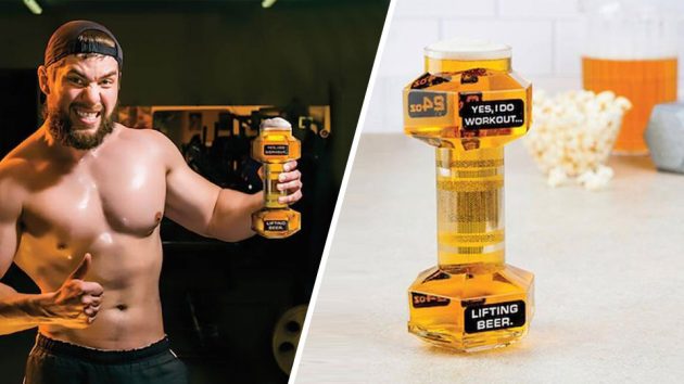 Dumbbell Beer Glass Answers The Question Of “Bro, Do You Lift?”