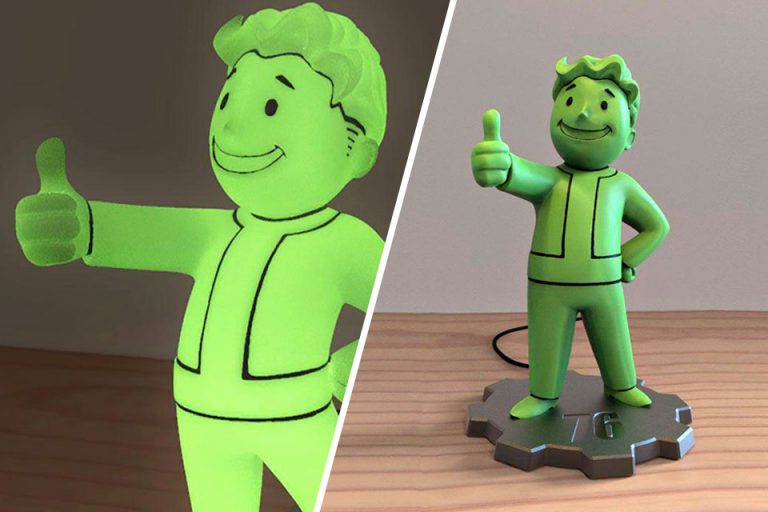 Fallout 76 Vault Boy LED Lamp Glows Green, Set The Mood For The Game