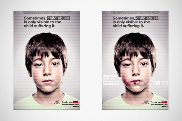 This Powerful Print Ad Has A Secret Message That Only Kids Can See