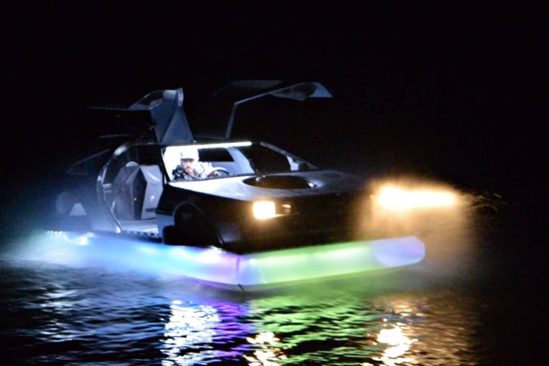 Here’s A Real-life BTTF DeLorean That Flies, Well, Kind Of…