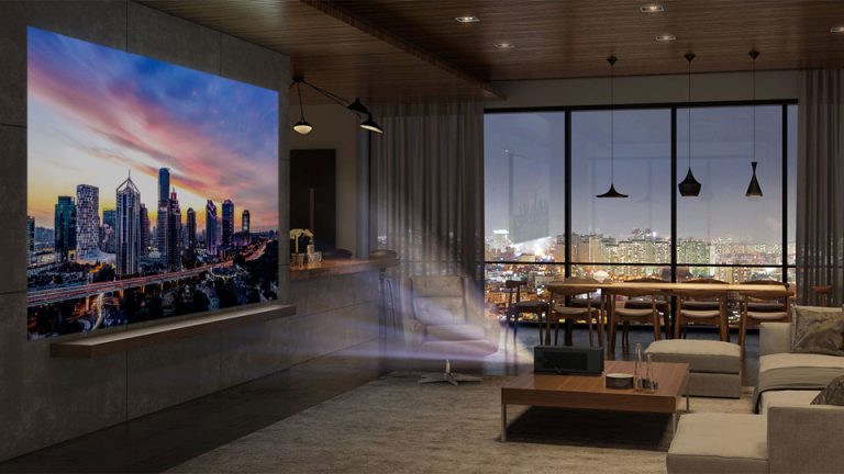 LG Defies Convention With Oblong Projector That Is Also A Smart TV