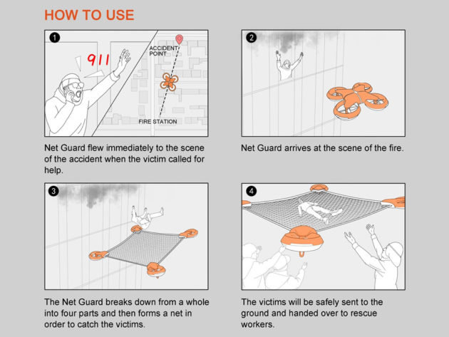 This Drone Splits Into Four To Rescue People Trapped In High Rise Fires