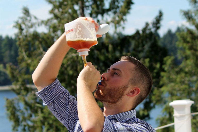 Pressurized Beer Bong Is How Everyone Should Chug Their Booze