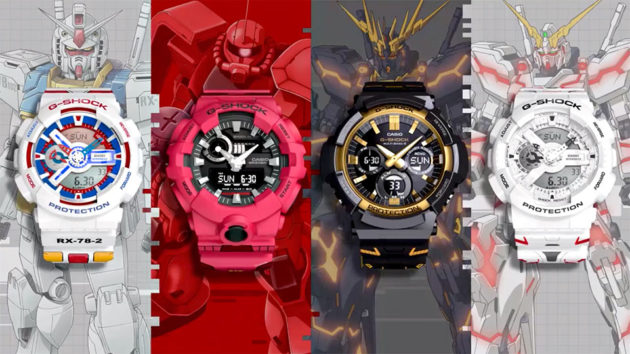 Casio Celebrates 40 Years Of Gundam With G-Shock Collection