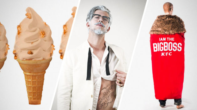 KFC New 'Colonel', Fried Chicken-Flavored Ice Cream And Boss Cape