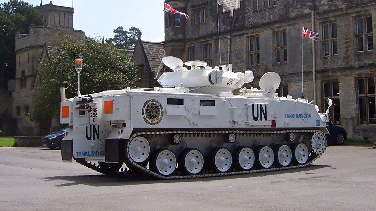 Forget About Stretched Limo. If You Want This Stretched Tank Limo For ...