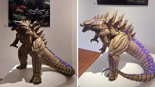 This Godzilla Sculpture Made From Cardboard Absolutely Blew Our Mind