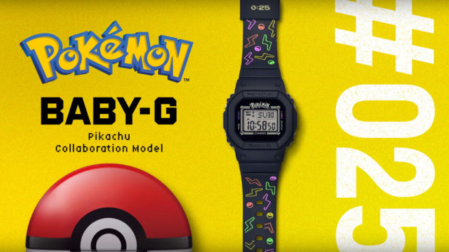 Baby-G Celebrates 25 Years With Special Pokémon Watch Inspired By Pikachu