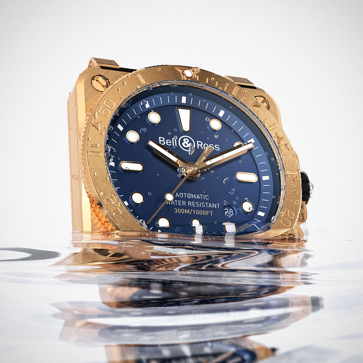 Bell & Ross BR03-92 Diver Bronze Navy Blue Pays Homage To Diving With ...